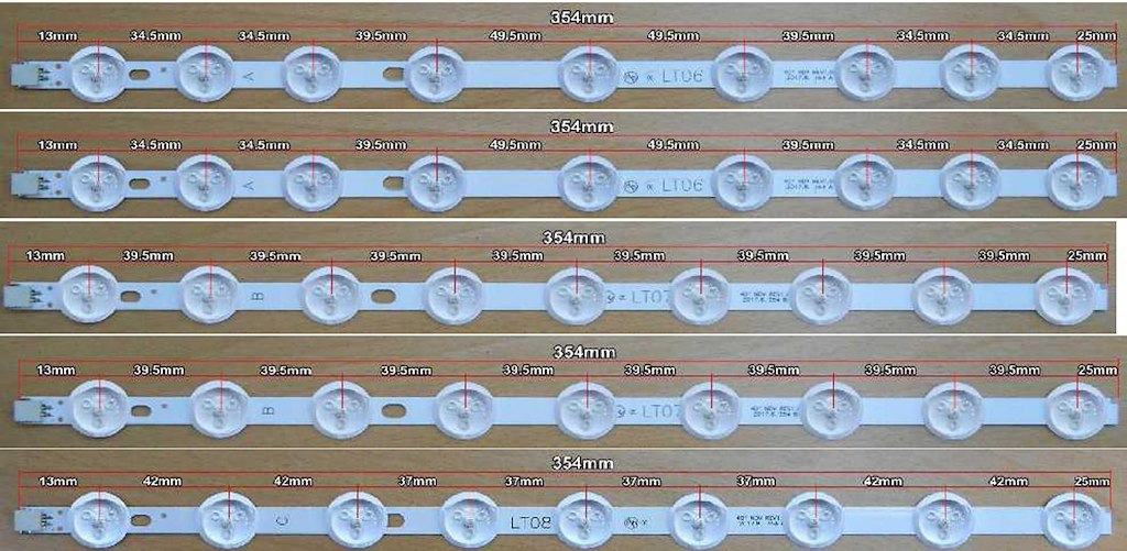 KOMPLET LED TRAKA PHILIPS 39inc