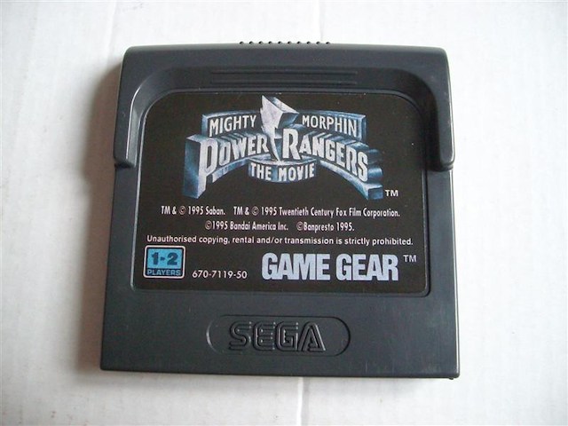 Sega Game Gear - Power Rangers The Movie