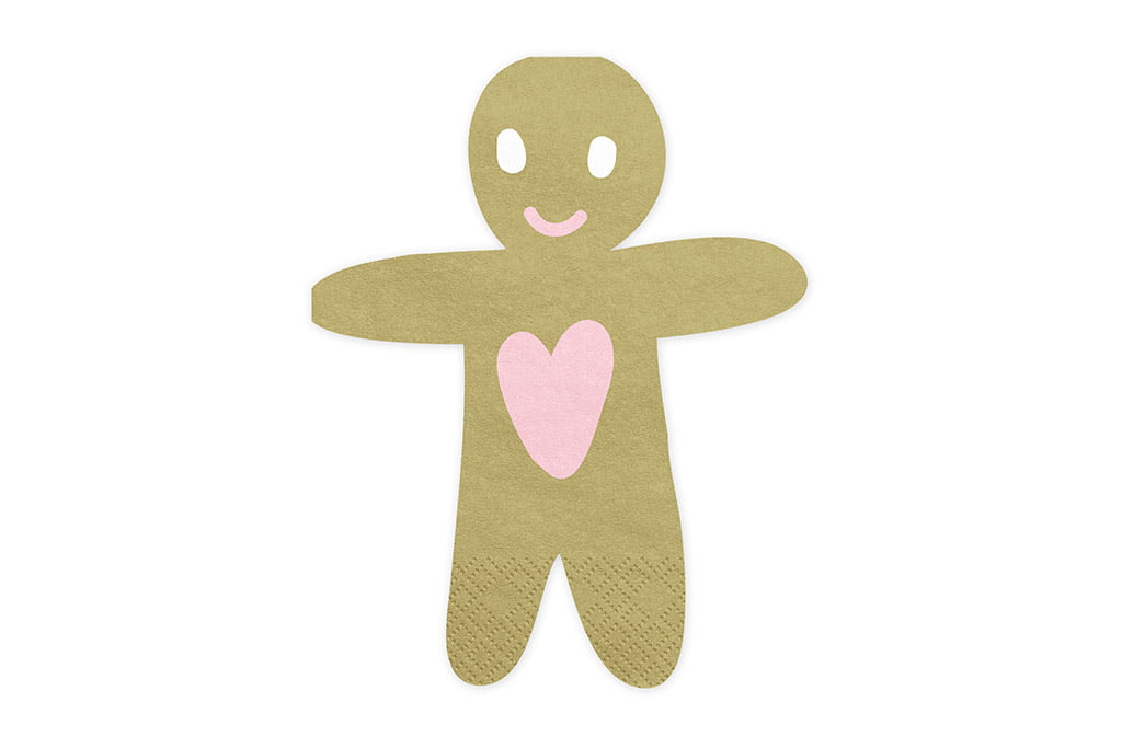 Salvete Gingerbread Man 16cm – 20 kom