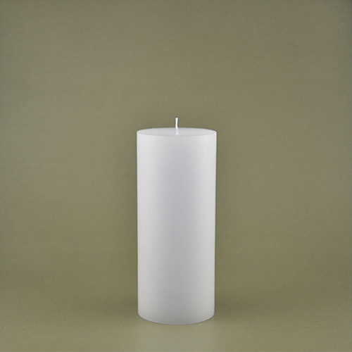 Skandinavska sveća valjak 8,5x20 cm Saten bela - 1 kom