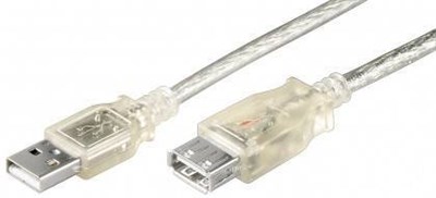 KABEL USB 2.0 A-A/ž PRODUŽNI 0,3m