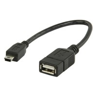 KABEL USB/A ŽENSKI - USB/B MINI 5-pol