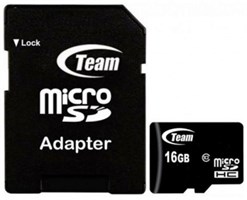 MICRO CARD + ADAPTER 16Gb CL10 TeamGroup