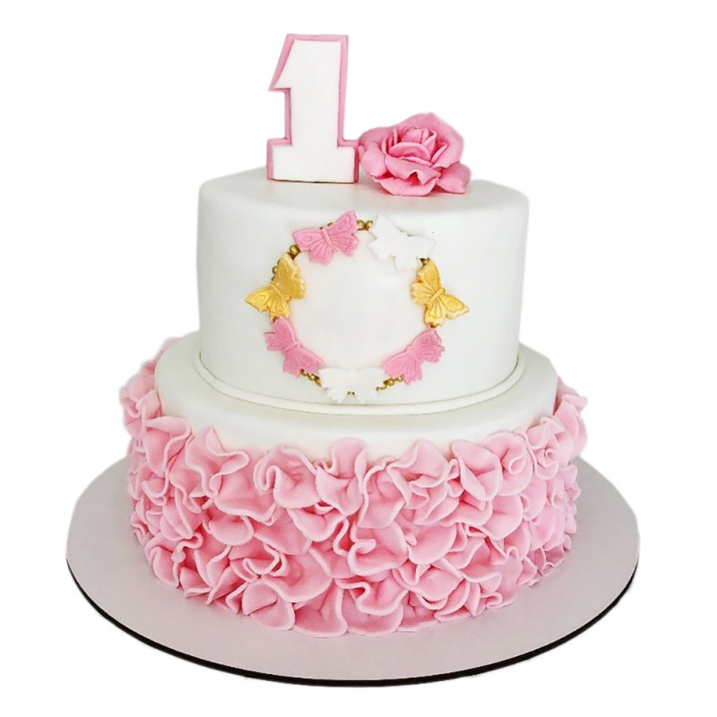 Rodjendanska torta za princeze pink