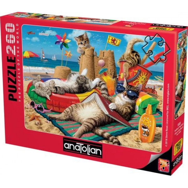 Anatolian Puzzle Cats on the beach 260 pcs 133228