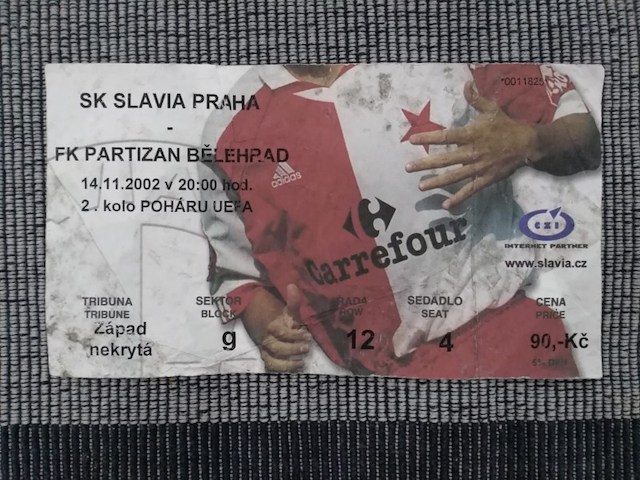 FUDBAL: SLAVIA (Prag) - PARTIZAN 14.11.2002