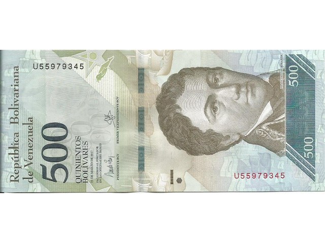 Venezuela 500 bolivares 2017. UNC