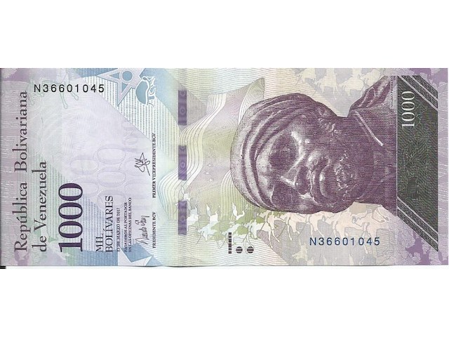 Venezuela 1000 bolivares 2017. UNC