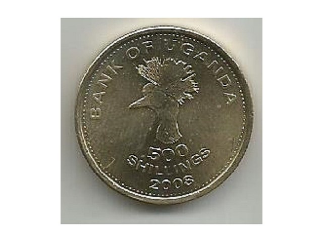 Uganda 500 shillings 2008. UNC