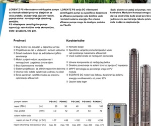 Solarne Pumpe Za Navodnjavanje (Lorentz)