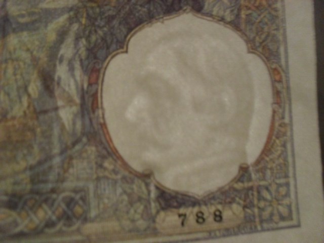 100 DINARA 1929.- VODOZNAK KARADJORDJE