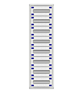 N/Z inst. ormar. 1A-24, 8-redni,104 ŠM,1195x380x250mm metal
8 Broj redova, 104 Modularnih širina, inklusive Tür, Aufputzrahmen, Installationseinsatz, Rückwand