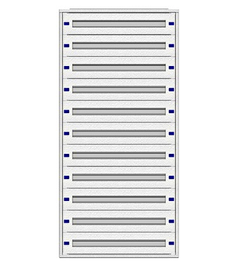 N/Z inst.ormar 3A-33, 11-redni, 363 ŠM, 1605x810x250mm
11 Broj redova, 363 Modularnih širina, inklusive Tür, Aufputzrahmen, Installationseinsatz, Rückwand