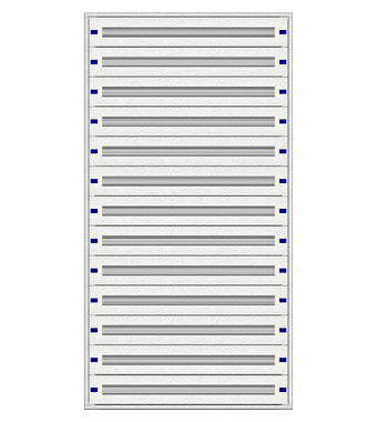 N/Z inst.ormar 4A-39, 13-redni, 585 ŠM, 1885x1030x250mm
13 Broj redova, 585 Modularnih širina, inklusive Tür, Aufputzrahmen, Installationseinsatz, Rückwand