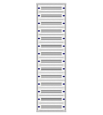 Uz. inst.ormar 2U-42,14-redni,294ŠM,2025x590x250mm
14 Broj redova, 294 Modularnih širina, inklusive Tür, Mauerwanne, Installationseinsatz