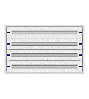 Uz. inst.ormar 4U-12,4-redni,180ŠM,640x1030x250mm
4 Broj redova, 180 Modularnih širina, inklusive Tür, Mauerwanne, Installationseinsatz