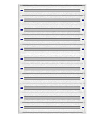 Uz. inst.ormar 4U-33,11-redni,495ŠM,1605x1030x250mm
11 Broj redova, 495 Modularnih širina, inklusive Tür, Mauerwanne, Installationseinsatz