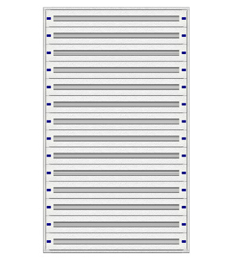 Uz. inst.ormar 5U-42,14-redni,798ŠM,2025x1230x250mm
14 Broj redova, 798 Modularnih širina, inklusive Tür, Mauerwanne, Installationseinsatz