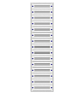 N/Z inst.ormar 2A-45, 15-redni, 315 ŠM, 2160x590x250mm
15 Broj redova, 315 Modularnih širina, inklusive Tür, Aufputzrahmen, Installationseinsatz, Rückwand