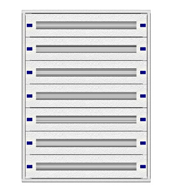 N/Z inst.ormar 3A-21, 7-redni, 231 ŠM, 1055x810x250mm
7 Broj redova, 231 Modularnih širina, inklusive Tür, Aufputzrahmen, Installationseinsatz, Rückwand