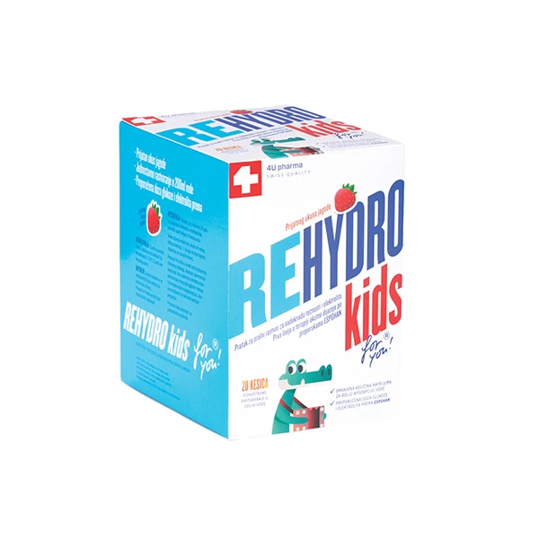 REHYDRO KIDS jagoda 20 kesica 4Upharma