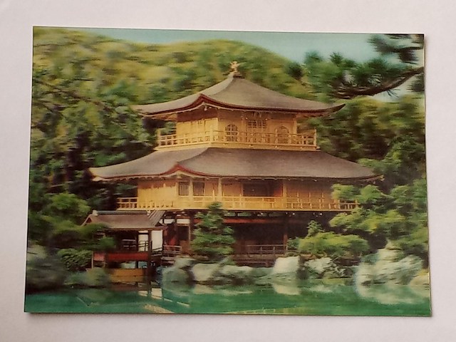 3 D Razglednica - Kinkakuji Temple - Japan - Čista -