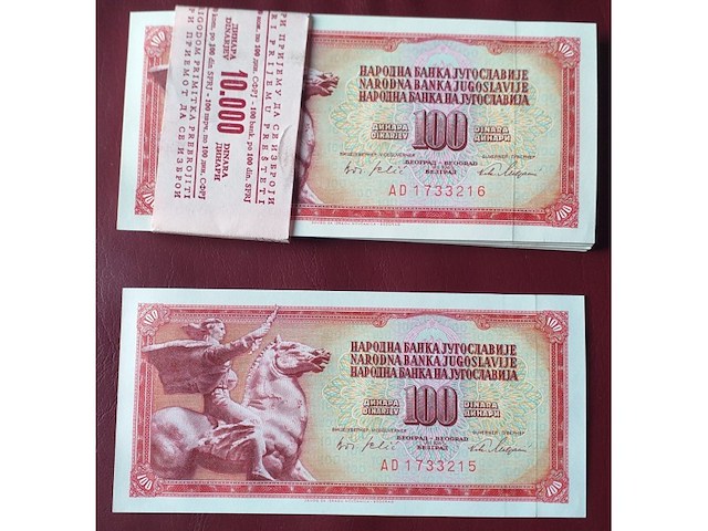 100 DINARA 1965 UNC