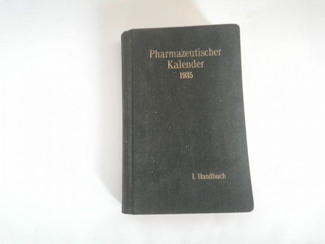 Farmaceutski kalendar 1935 (nemacki jezik)