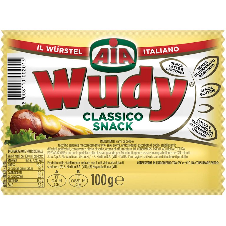 Aia kobasica bar ž wudy 100g aia