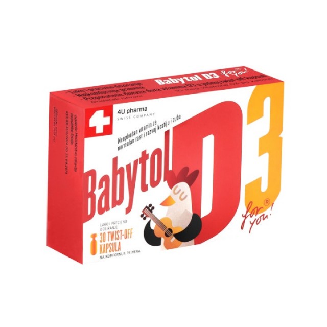 BABYTOL D3 TWIST-OFF KAPSULE A30
Opis
INFORMACIJE
NALOG
SERVIS
KORISNI LINKOVI