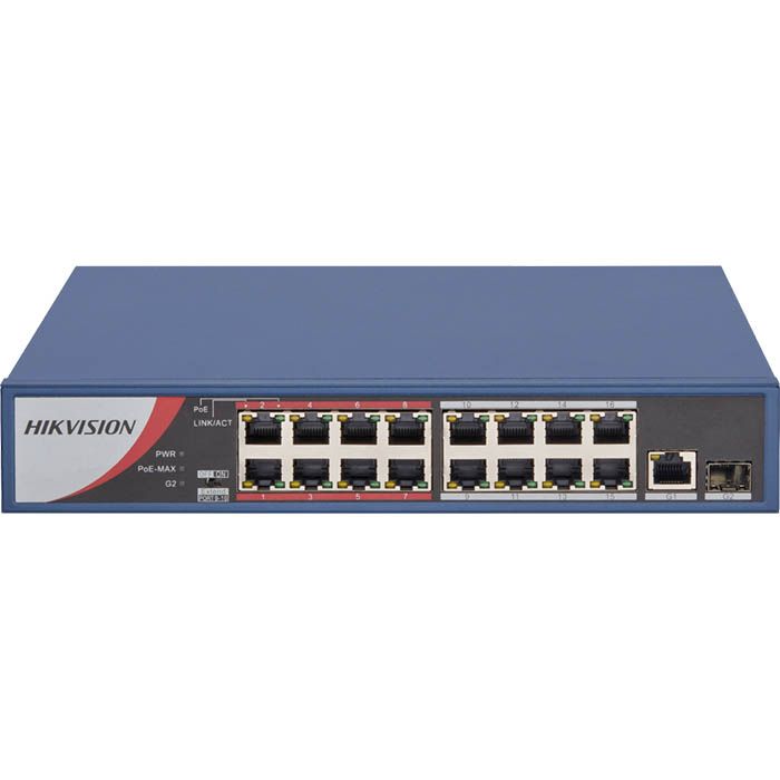 HikVision DS-3E0318P-E/M 16-portni PoE switch
HikVision DS-3E0318P-E/M 16-portni PoE switch