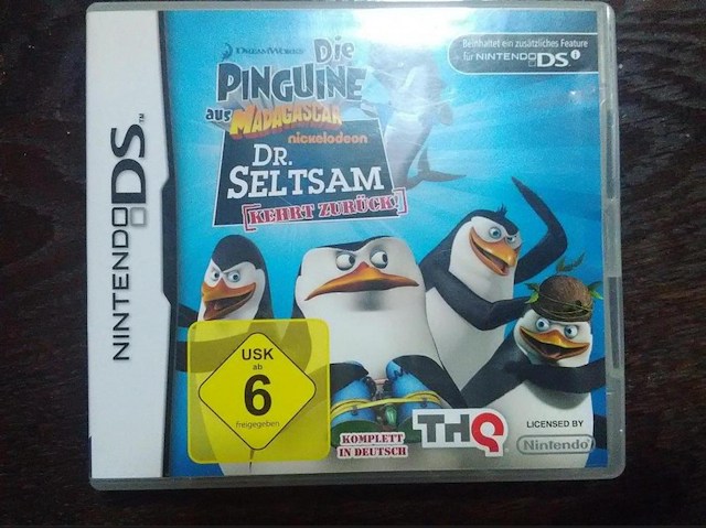 nintendo ds, lite die pinguine aus madagaska dr seltsam