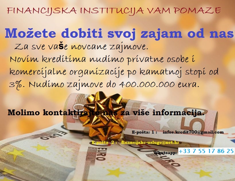 Finansijska institucija vam pomaže