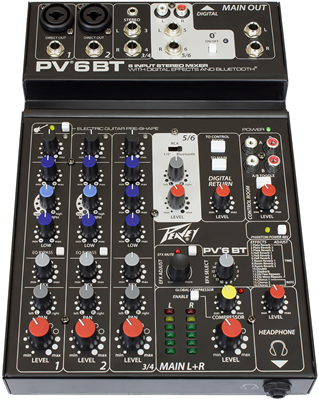 Peavey PV 6 BT Mikseta sa Bluetooth vezom