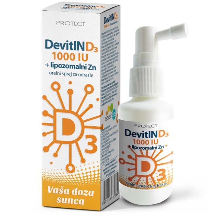 Devitin vitamin D3 1000IU + Zn sprej 30ml