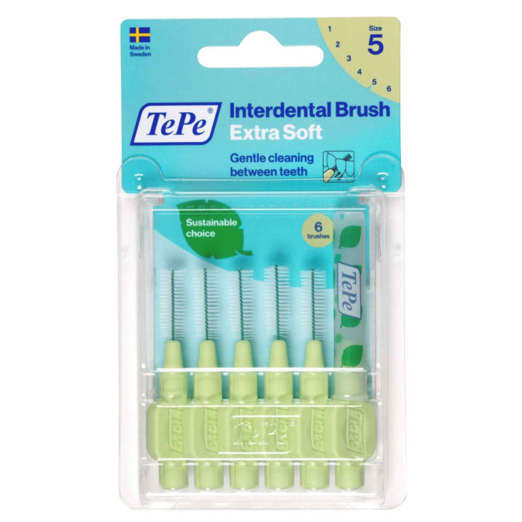 TePe interdentalna četkica Extra Soft 0.8mm Zelena 6 komada