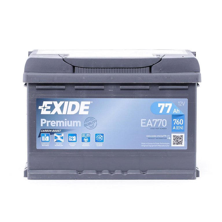 EXIDE akumulator 77A D+ PREMIUM