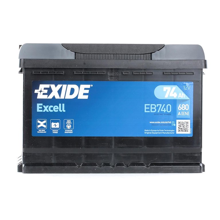 EXIDE akumulator 74A D+ EXCELL