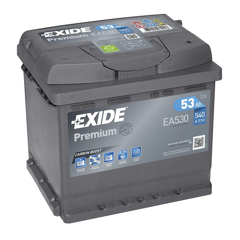EXIDE akumulator 53A D+ PREMIUM