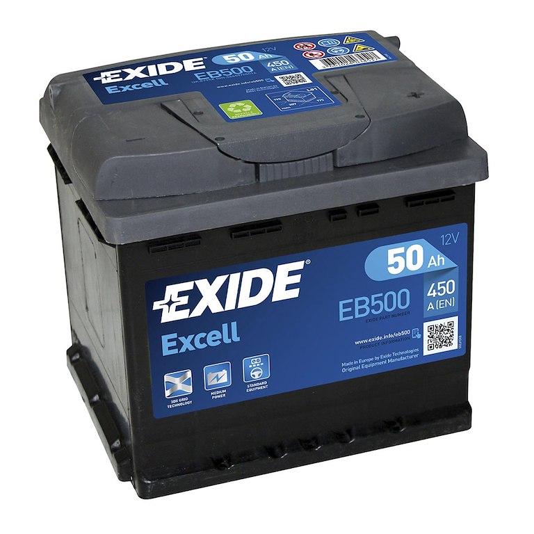 EXIDE akumulator 50A D+ EXCELL