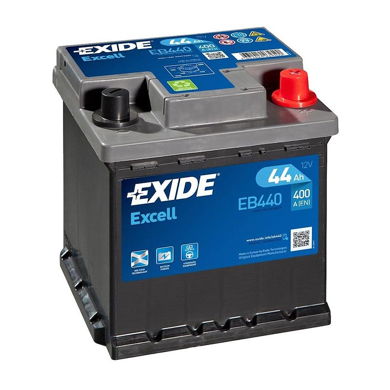 EXIDE akumulator 44A D+ PUNTO EXCELL