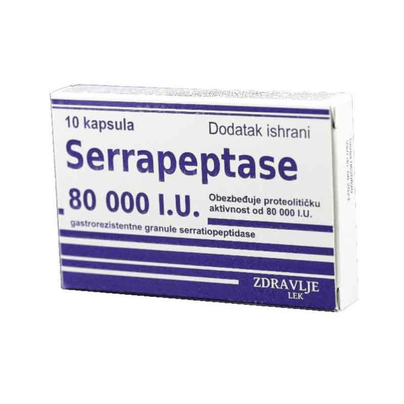 Serrapeptase, 80 000 I.U.