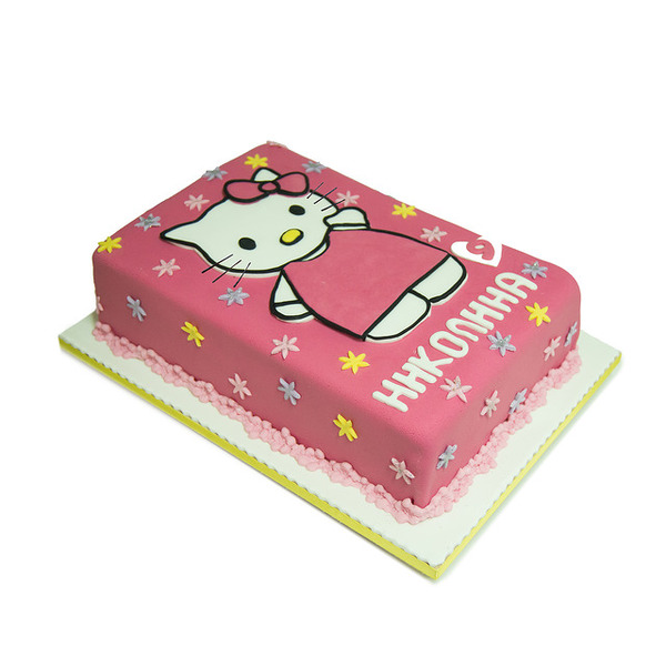 Torta Hello Kitty u roze haljinici