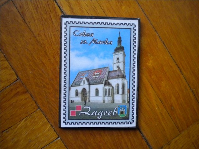 ZAGREB Crkva Sv. Marka, magnet za frizider