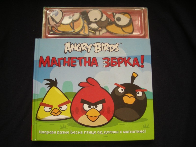 `ANGRY BIRDS` SLIKOVNICA SA MAGNETIMA