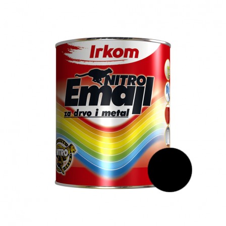 Emajl Nitro mat crni - Irkom 0.75l