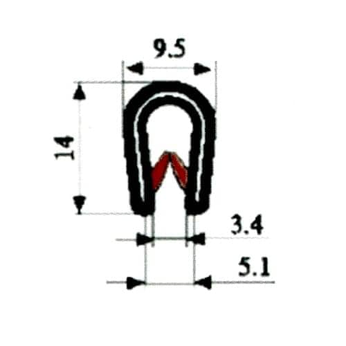 Gumeni profil, keder – 127-303