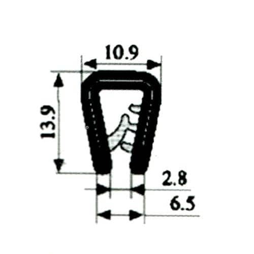 Gumeni profil, keder – 127-305