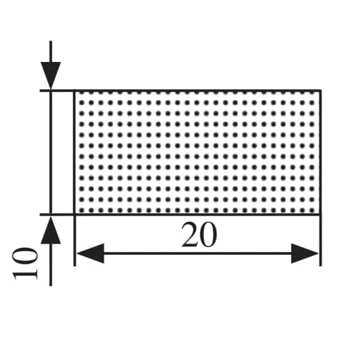 Gumeni profil sunđerasti 20×10 – M211001800