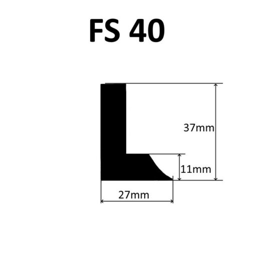 Gumeni profil, odbojnik za čamac FS40